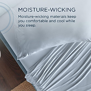 TEMPUR-Rayon from Bamboo Sheet Set, Sleepy Blue, Full