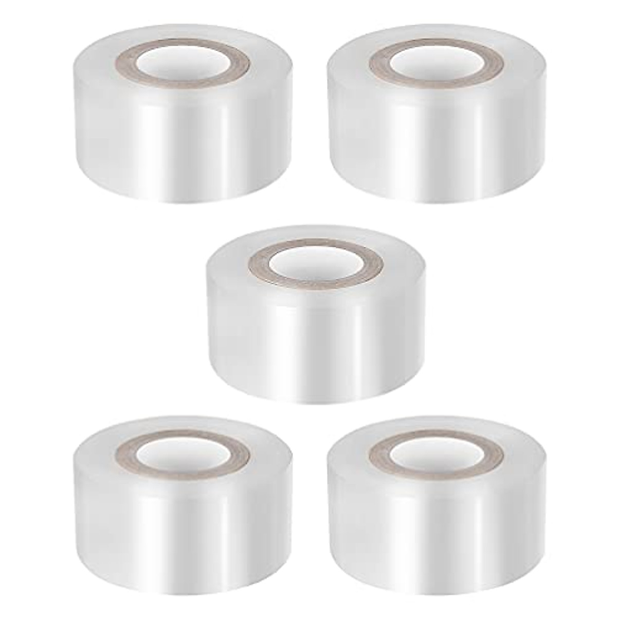 Cabilock Transparent Tape 5 Rolls Grafting Tape Garden Grafting Tape Clear Plant Repair Tape Self- Adhesive Garden Tape Stretchable Garden Graft Film for Fruit Floral Tree Stretch Belt Tool