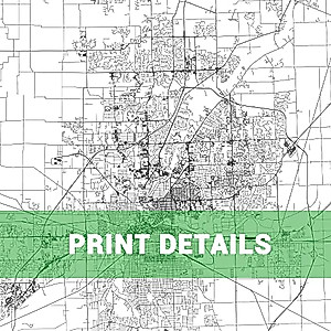 Dear Mapper Fort Wayne United States View Abstract Road Modern Map Art Minimalist Painting Black and White Canvas Line Art Print Poster Art Line Paintings Home Decor (Set of 3 Unframed) (16x24inch)