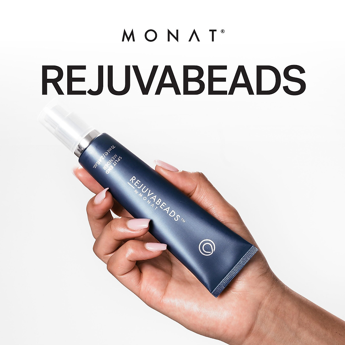 MONAT Rejuvabeads® Infused w/Rejuveniqe® - A Revolutionary Leave-in Split End Mender. Lightweight Serum Instantly Repairs Split Ends & Leaves Healthier-Looking Hair. - Net Wt. 70 ml / 2.4 fl. oz.
