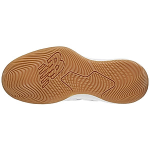 New Balance mens 696 V4 Hard Court Tennis Shoe, White/Navy, 10.5 US