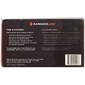 Kamado Joe Chemical Free Odorless Safe Outside Grill Fire Starter Cube (48 Pack)