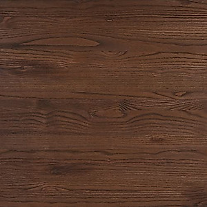 Flash Furniture Toby 31.5" Square Silver Metal Indoor Table with Walnut Rustic Wood Top