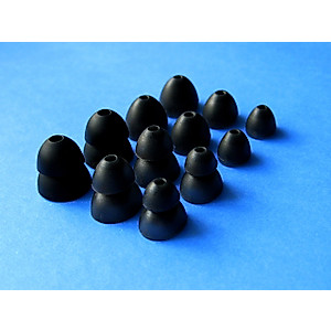 Comfortable (B) Oval Fit Kit Compatible with Shure in Ear Earphones - Replacement Eartips Eargels Earbuds Adapters