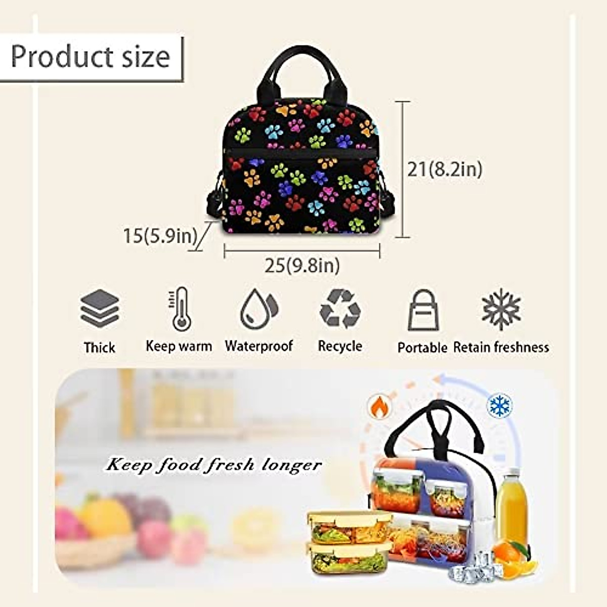 ZFRXIGN Aztec Western Horse Backpack Set for Kids 2Nd/3Rd/4Th/5Th Grade School Bag Girls with Lunch Bag Pencil Case Water Bottle Holder Primary Elementary Bookbag