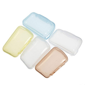 UKD pulabo 5Pcs Travel Toothbrush Head Covers,Convenient and Compact PP Reusable Plastic Case Random Color Beautiful