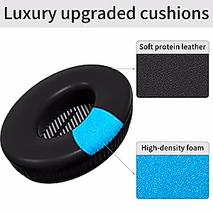 Suoman Replacement Earpads Cushions for Bose QuietComfort 35 (QC35) & Quiet Comfort 35 II, [Noise Isolation Memory Foam] [More Soft Comfortable] Replacement Earpads for for Bose QuietComfort 35 (QC35)