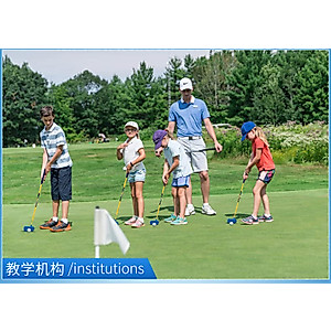 Junior Golf Putter Large Hitting Surface Golf Clubs Boys Girls Beginner Practice Rods Golf Club Putters for 3-12 Kids (Blue,Age 9-12)