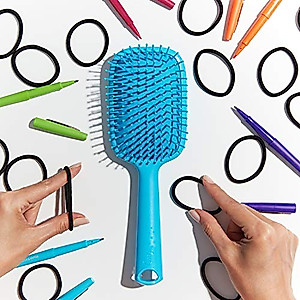 Goody Hair Women's Braided Hair Elastics Black 4mm for Medium Hair, 32 Count (Pack of 1)