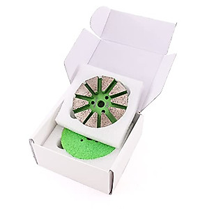 3PCS 3" Diamond Floor Polishing Pad Metal Bond Grinding Discs for Tile Stone Marble Concrete Granite Ceramics Glass by YDROWN (30 Grit)