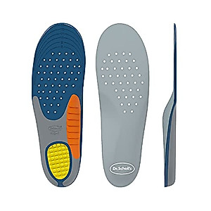 Dr. Scholl's Heavy Duty Support Pain Relief Orthotics, Designed for Men over 200lbs with Technology to Distribute Weight and Absorb Shock with Every Step (for Men's 8-14)