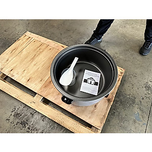 Commercial rice cooker 30 Cups Uncooked Rice Large Capacity, keep warm mode, NSF certified for restaurant, 110V, nonstick inner pot White xh-219