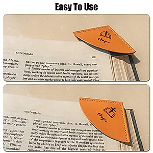 12 Pcs Bible Verses Bookmarks with Cross Pendants, Bookmark for Bible & 6 Pcs Leather Bookmarks, Page Corner Bookmarks.