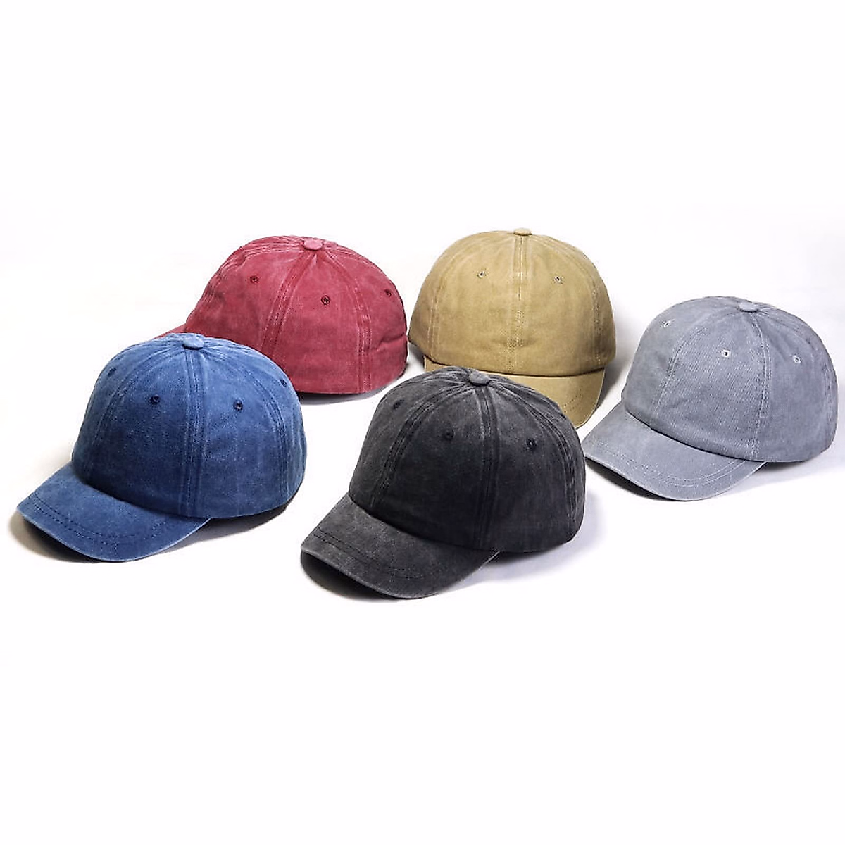 Faringoto Short Brim Baseball Cap Women's Men's Fashion Casual Peaked Cap Trendy Four Seasons Short Brim Hat