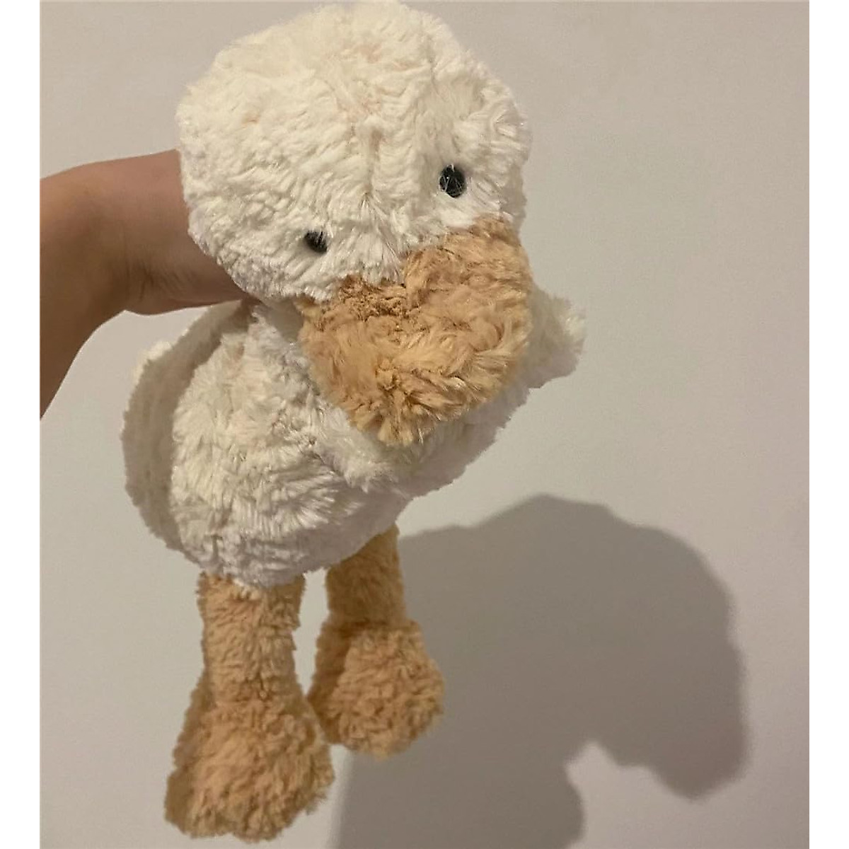 EASELR WeightedPlush Cute Duck Stuffed Animals, Soft White Duck Plush Pillows Kawaii Hugging Squishy Duck Plushie Toys Gifts for Kids