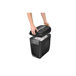 Fellowes 4606001 Cross-Cut Shredder, 10Sht Cap, 9-1/4-Inch x14-5/8-Inch x16-Inch , Black