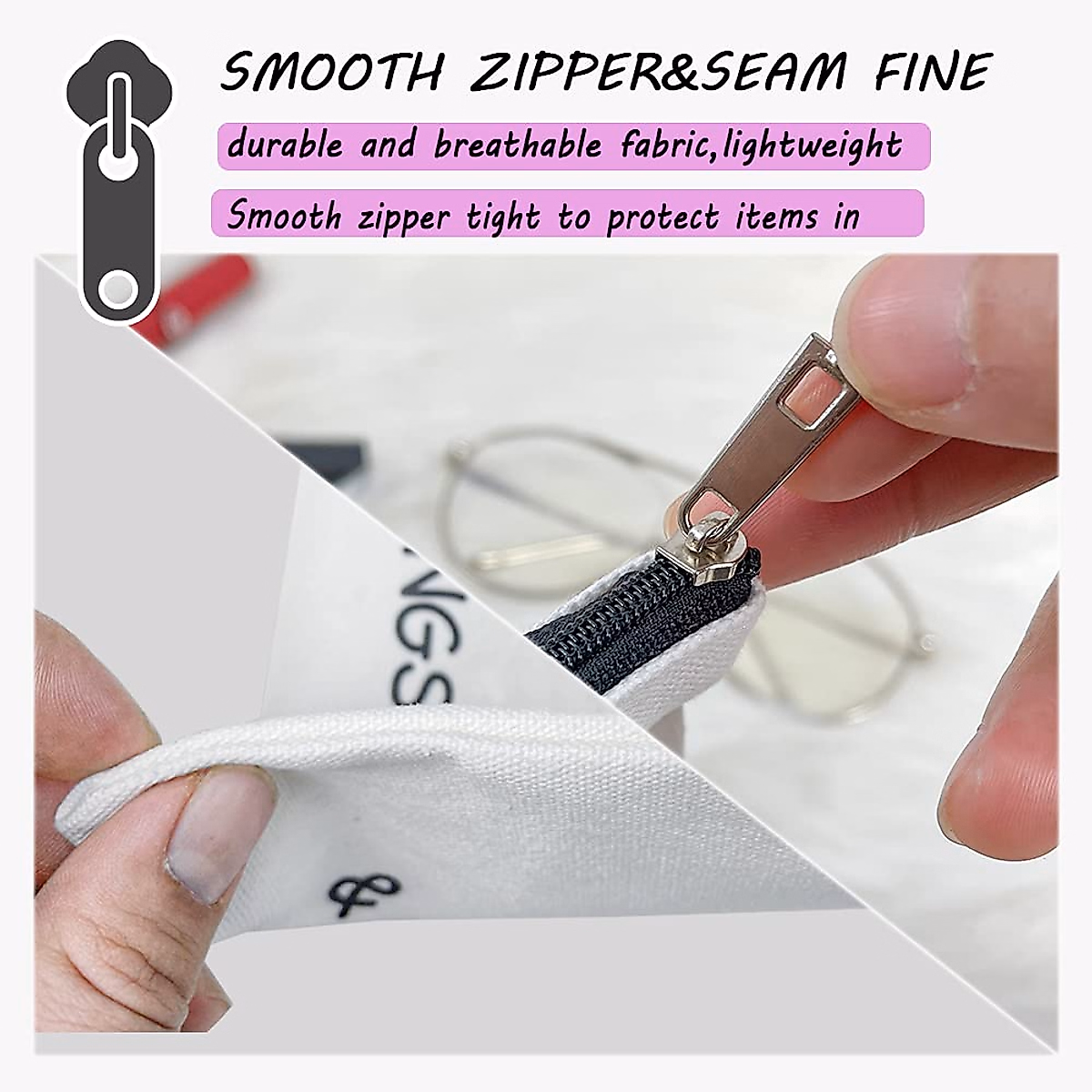 Hookoome Wedding Survival Kit For Bride Gifts Cosmetic Bags-Same Pen-is Forever -Funny Multipurpose Travel Toiletry Pouch With Zipper Canvas Bag For Women Bridal Shower Bachelorette Party Gifts