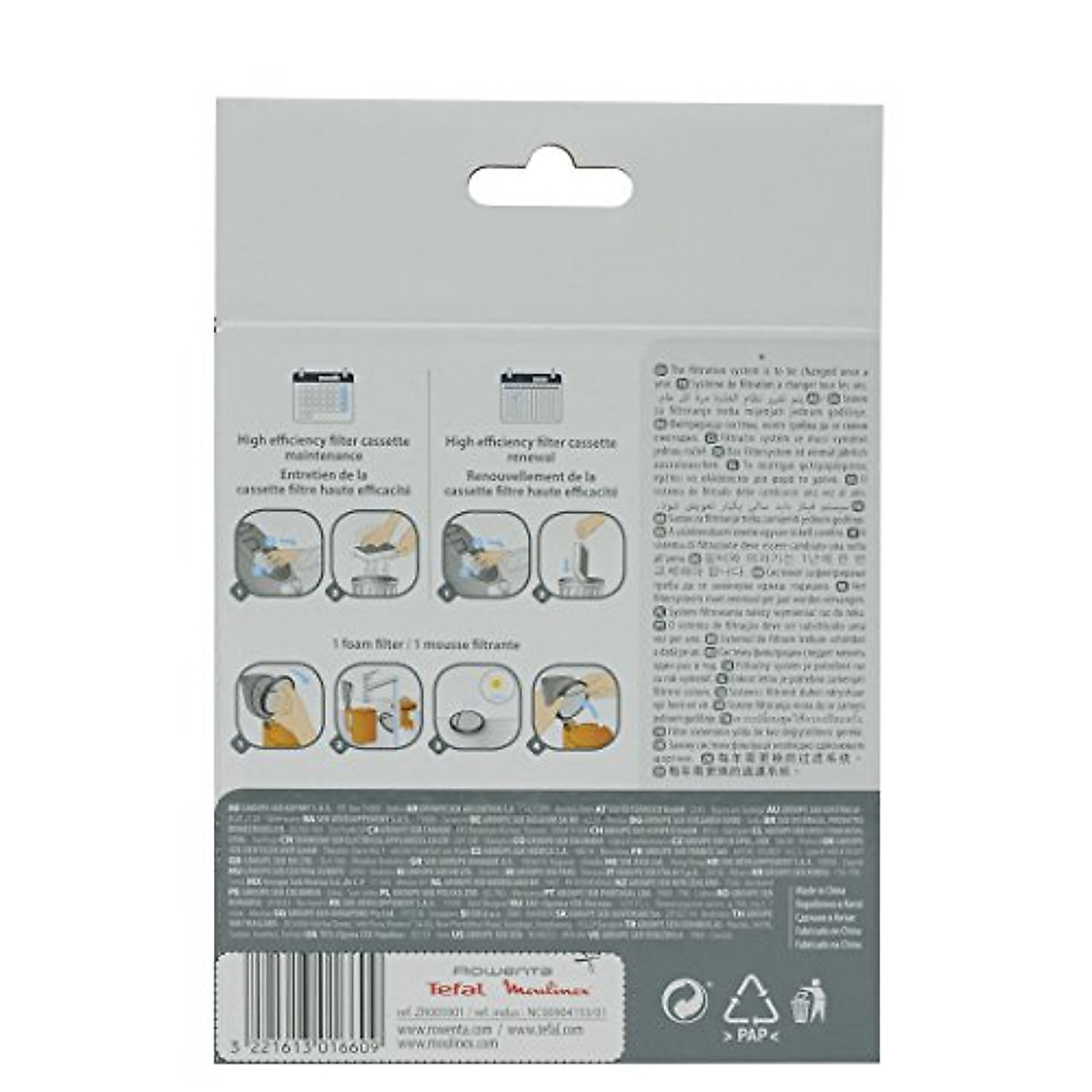 Rowenta ZR005901 Filter, Plastic