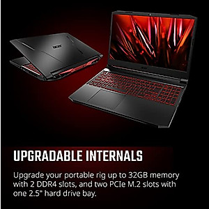 Acer Nitro 5 AN515-57 Gaming Laptop Intel Core i7-11800H NVIDIA RTX 3050 Ti 15.6" FHD 144Hz IPS Display 8GB DDR4 512GB NVMe SSD Killer Wi-Fi 6 Backlit Keyboard (Renewed)
