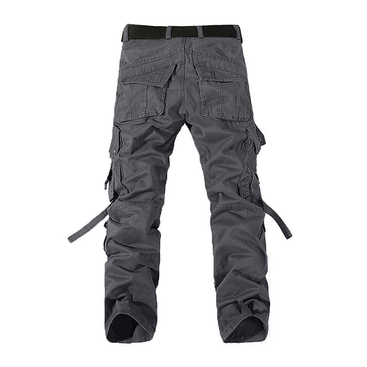 AKARMY Men's Casual Pants, Outdoor Streetwear Techwear Pants, Cargo Pants with Multi-Pocket K03 Gray