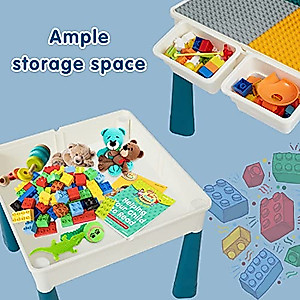 ide·o Toddler Table and Chair Set - Kid Table and Chair Set, Kids Play Table，Playroom Furniture，Kids Table with Storage