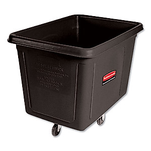 Rubbermaid 4619BLA Cube Truck Rectangular 600-lb. Cap. Black