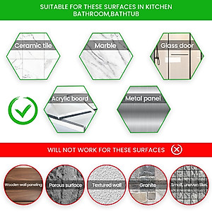 zmnklry 2Packs Grab Bars for Shower, 3Suckers Super Suction Shower Handle, No-Drill Shower Handles for Elderly, Shower Grab Bars for Seniors, Handicap Grab Bars,for Bathroom Grab Bar, Shower Grab Bar