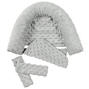 Baby Head Support Cushion, Newborn Baby Pillow Sleep Cushion Body Soft Baby Stroller Support Car Seat Head Baby Head Support and Strap Covers Baby Headrest and Carseat Neck Cover Car Seat Head Hugger
