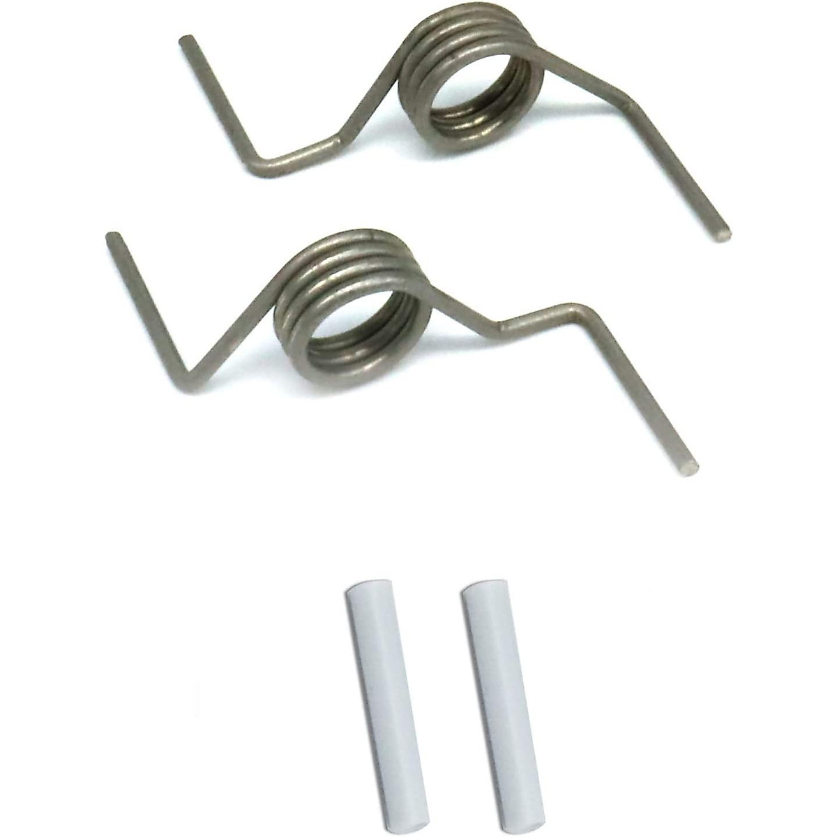 [DA81-01345B Spring OEM Mania] DA81-01345B 2-PACK NEW OEM Produced for SAMSUNG Refrigerator French Door Springs and 2 White Sleeve Pin Set Replacement Part
