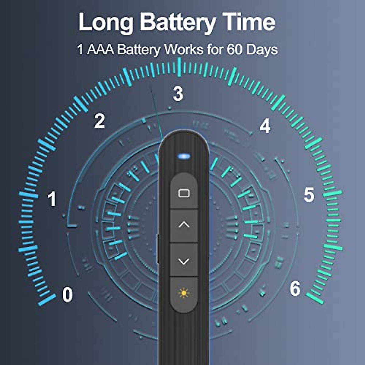 Clicker for Laptop Presentations with Wireless Presenter Remote, 328FT/100m Remote Range Powerpoint Presentation Clickers Wireless Presenter Remotes for PPT/Google Slide Advancer, Toys for Pet/Cats