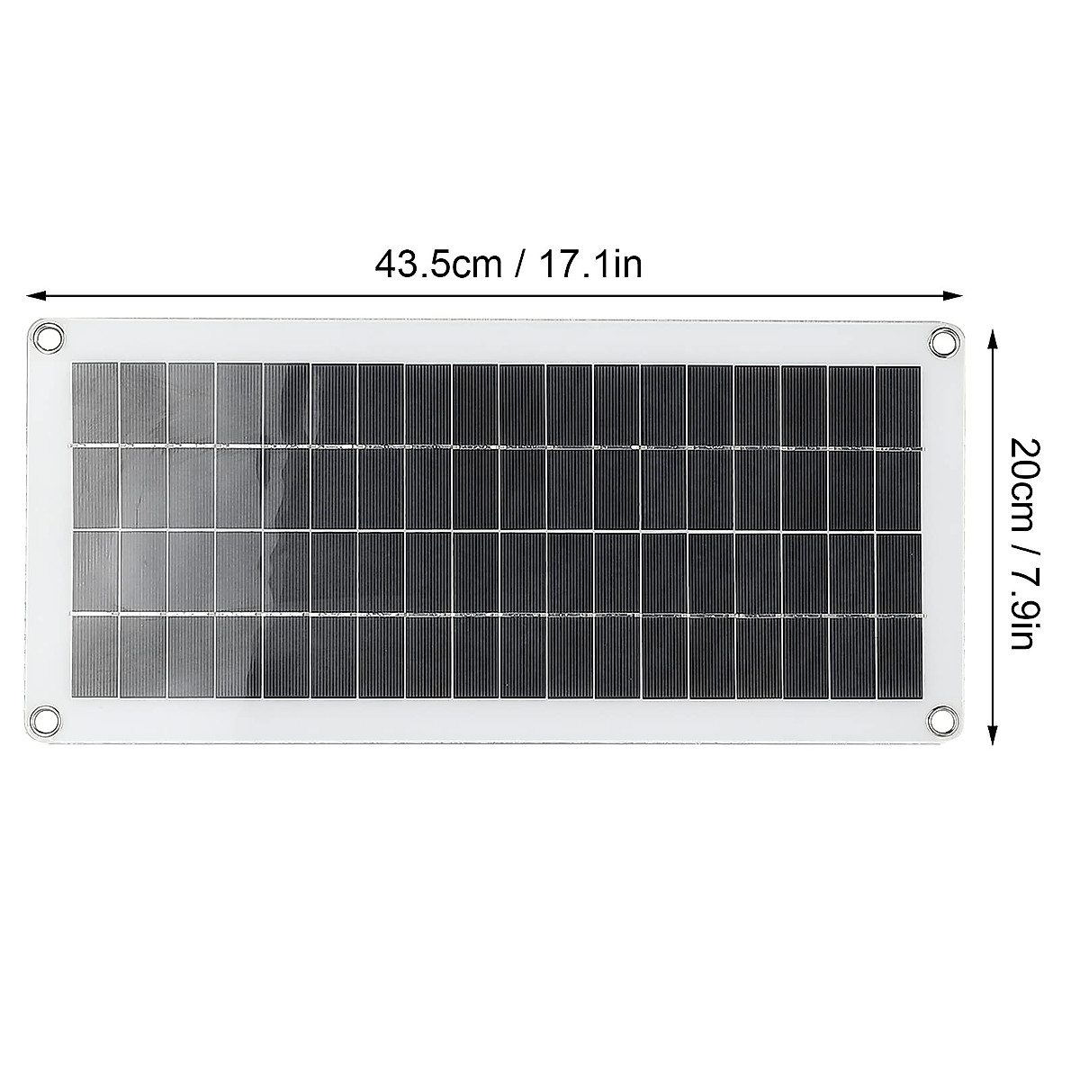Natudeco 20W 18V Solar Panel Flexible Panel Charging Panel Foldable Portable Charging Device for Car Boat Mobile Phone Advertising Light Outdoor