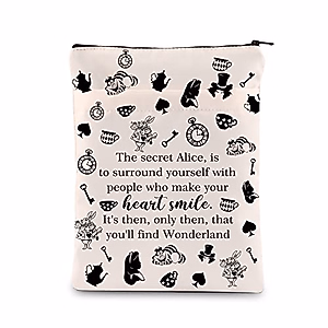 Movie Inspirational Quote Gift Movie Fans Gift Book Sleeve with Zipper for a Alice Fans (The Secret Alice)