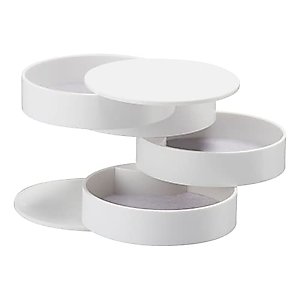 YAMAZAKI home Tower 4-Tiered Accessory Tray White