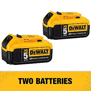 DEWALT DCK294P2 20V Max XR Lithium Ion Hammerdrill & Reciprocating Saw Combo Kit, 50Ah Pack