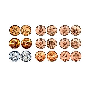 Lincoln Penny Bankers Bag Beginner Coin Set | Coins for Kids | Coloring Sheet and Quiz | Canvas Bag- American Coin Treasures