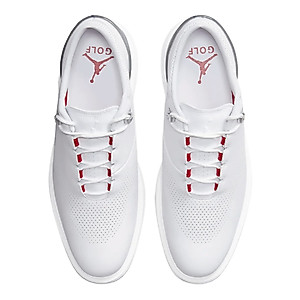 NIKE Jordan 4 Adg Men's Golf Shoes, White Black Pure Platinum, 9.5