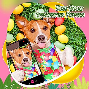 14 Pieces Easter Dog Bandanas Set Egg Bunny Rabbit Triangle Dog Scarf Bib Holiday Seasonal Dog Bandana Washable PET Kerchief Spring Bandana Dog Scarf for Medium to Large Dogs Cats