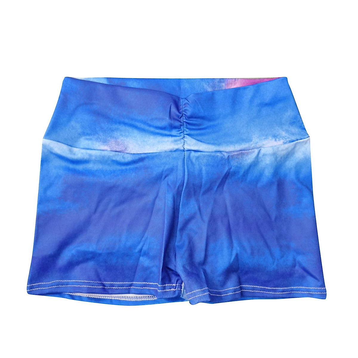 Bblulu Women Yoga Shorts Ruched Booty Biker Shorts High Waisted Gym Workout Shorts Butt Lifting Hot Pants