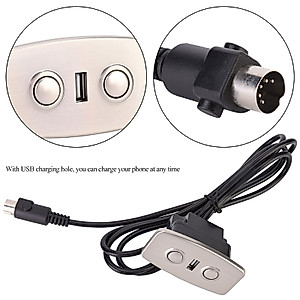 OKJHFD2 Button Lift Chair or Electric Recliner Hand Control, Electric Sofa Recliner Hand Control, Plug and Play Hand Control Recliner Replacement Parts with Dual USB Charging Ports