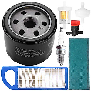 laffoonparts 97153 Air Filter Tune-up Kit Replacement for Brigs-Straton 698083 795115 14-17.5HP Engine Lawn Mower John Deere GY20573 LA115 LA105 LA110 LA100 L100 L105 L107 L108 Lawn Mower