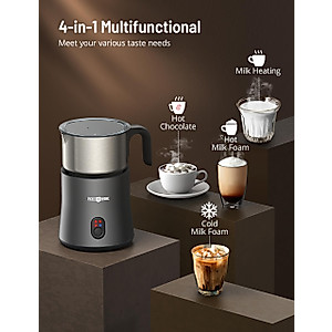 Paris Rhône Detachable Milk Frother Accessories, Chocolate Cover, Frothing whisks and Holder for PE-MF005