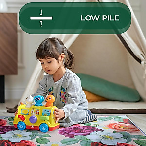 Giant Floor Low Pile Rugs for Indoor - 20" x 30" Non Slip Washable Mat - Perfect as Indoor Kitchen mats, Doormats, Bathroom mats & More! | Rubber Backed mat Made with Polyester