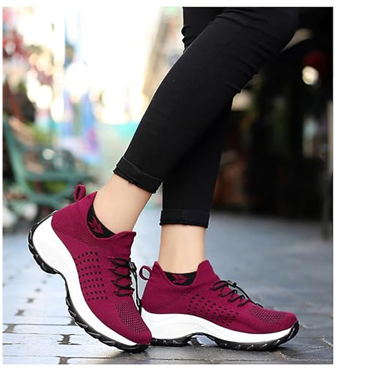 Orthofit - Orthopedic Shoes for Women, Orthofit Shoes for Women, Sneakers for Women Walking Shoes, Comfortable Casual Ladies Non-Slip Athletic Shoe (3.5,Red)