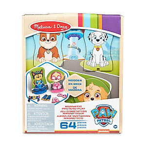Melissa & Doug PAW Patrol Wooden Magnetic Pretend Play (64 Pieces), Multi color - Toys, Activity Set For Kids Ages 3+