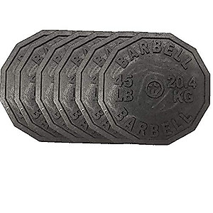 Fake Weights - Replica Weight Plates Prop Set, Styrofoam Olympic Style 45 lb Barbell Barbell Bar Sold Separately. Foam Weights, Light Weights, Props Jokes
