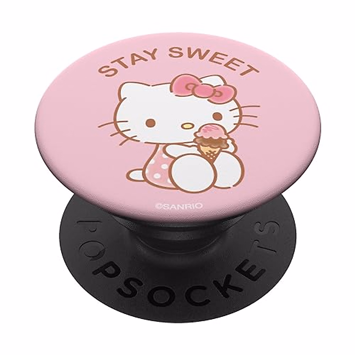 Hello Kitty with Ice Cream Pink Stay Sweet PopSockets Standard PopGrip