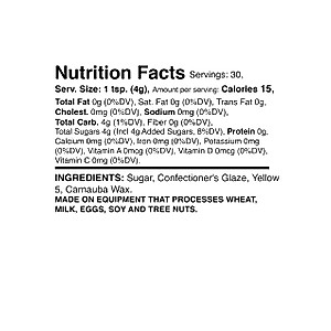 Mystic Sprinkles Sugar Crystals 4.2oz Bottle (Citrine - Yellow)