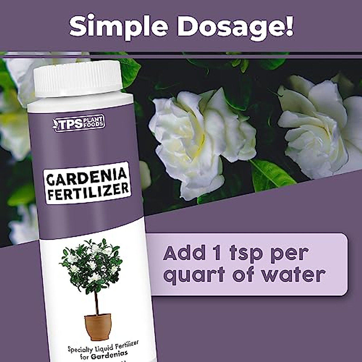 Gardenia Fertilizer for Gardenias, Camellia and Rhododendron Plants, Flowering Liquid Plant Food 8 oz (250mL)