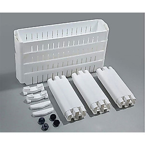 Basicwise QI003220 Slim Storage Cabinet Organizer 4 Shelf Rolling Pull Out Cart Rack Tower with Wheels, White