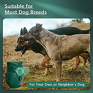 Teptec Dog Barking Control Devices with Dual Ultrasonic Speakers, Stronger Rechargeable Anti-Bark Device for Outdoor Waterproof and Indoor, Dog Barking Deterrent Safe for Human & Dogs